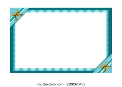 Blue Ribbon Cute Background Certificate Stock Vector (Royalty Free ...