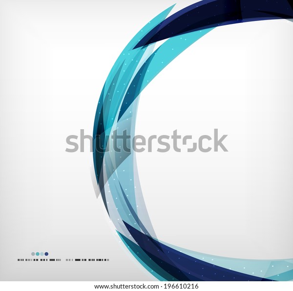 Blue Ring Business Abstract Bubble Shape Stock Vector (Royalty Free ...