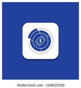 Blue Round Button Balance Budget Diagram Stock Vector (Royalty Free ...