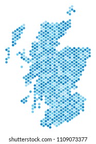 Blue Round Spot Scotland Map Vector Stock Vector (Royalty Free ...
