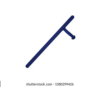 Blue Rubber Baton Vector Illustration Stock Vector (Royalty Free ...