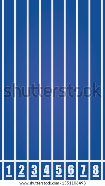 Blue Running Tracks Vector Illustration Stock Vector (Royalty Free ...
