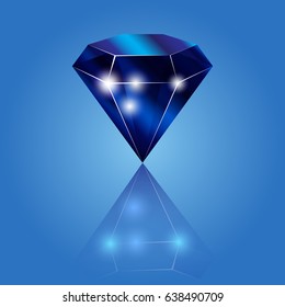 Blue Sapphire Stock Vector (Royalty Free) 638490709 | Shutterstock