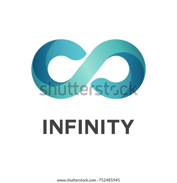 Blue Sea Infinity Logo Design Stock Vector (Royalty Free) 752485945