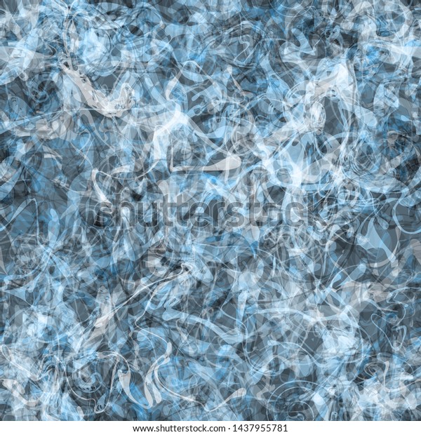 Blue Seamless Texture Smoke Effect Abstract Stock Vector (Royalty Free ...