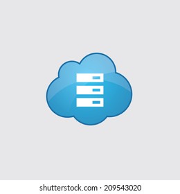 Cloud Server Computer Logo Design Template Stock Vector (Royalty Free ...