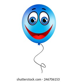 Blue Shiny Balloon Stock Vector (Royalty Free) 246706153 | Shutterstock