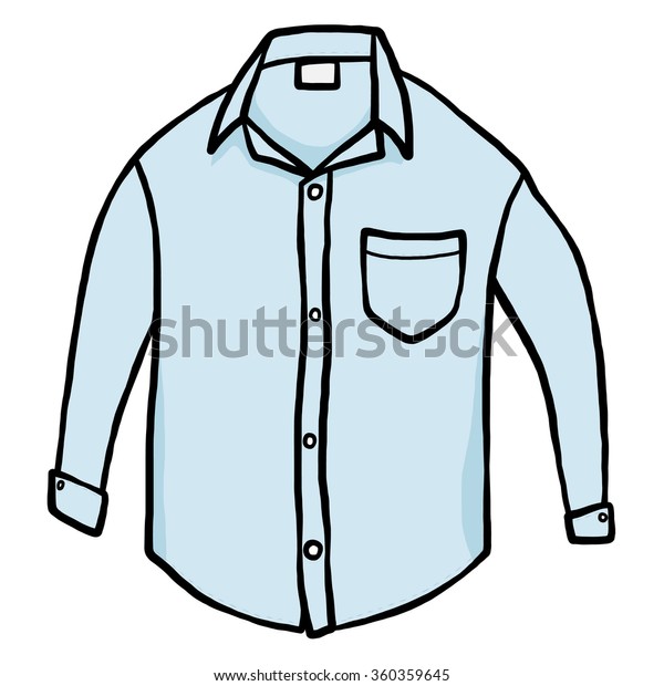 blue shirt / cartoon vector and illustration, hand drawn style ...