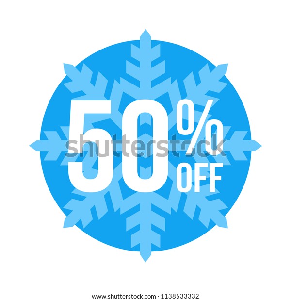 Blue Shop Vector Sticker Sign 50 Stock Vector (Royalty Free) 1138533332 ...