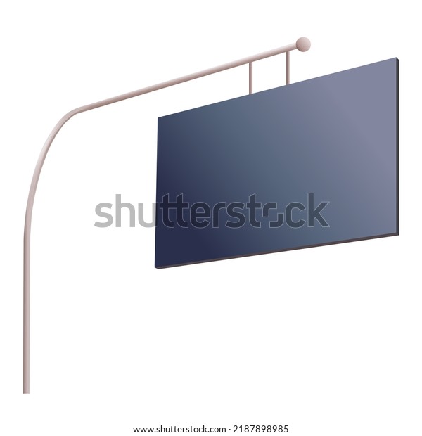 Blue Sign Hanging Post Stock Vector (Royalty Free) 2187898985 ...