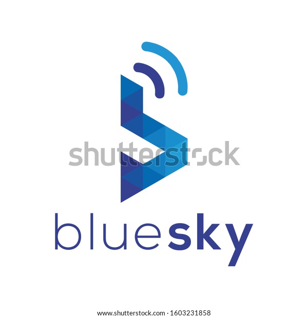 Blue Sky Logo Spectrum Symbol Stock Vector (Royalty Free) 1603231858 ...