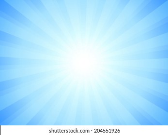 Blue Sky Sun Vector Illustration Stock Vector (Royalty Free) 204551926 ...