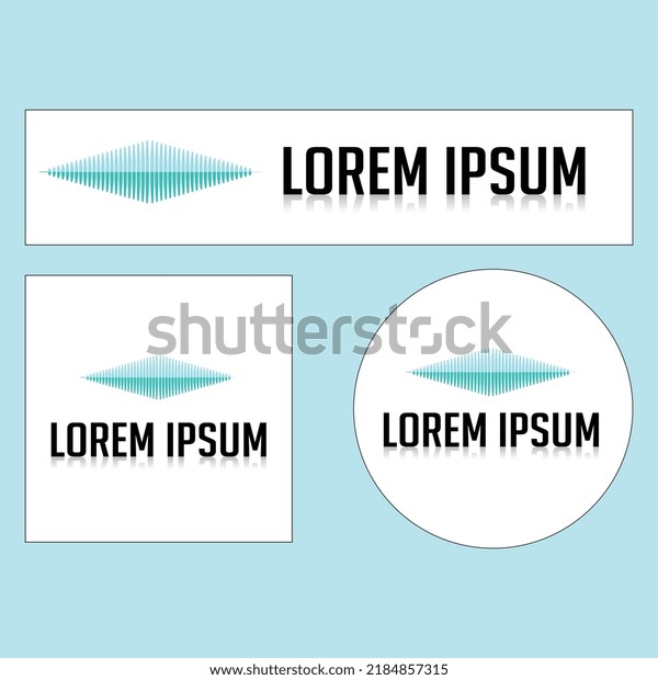 Blue Sound Wave Logo Vector Design Stock Vector (Royalty Free ...