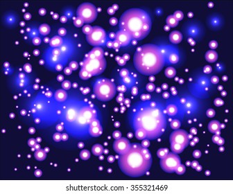 Blue Sparkle Stars Deep Space Background Stock Vector (Royalty Free ...