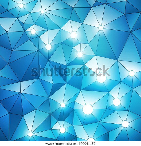 Blue Spatial Banner Glowing Lights Vector Stock Vector (Royalty Free ...