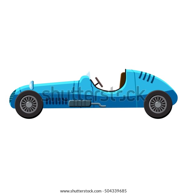 Blue Sport Car Side View Icon Stock Vector (Royalty Free) 504339685 ...