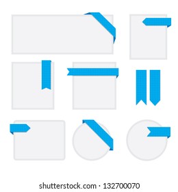 Blue Spotty Ribbons Boxes Stock Vector (Royalty Free) 132700070 ...