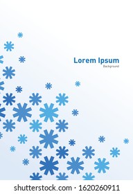 Blue Star Asterisk Snowflake Background Stock Vector (Royalty Free ...