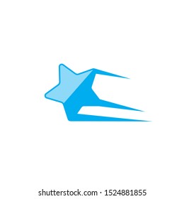 Elegant Fast Star Logo Designs Concept Stock Vector (Royalty Free ...