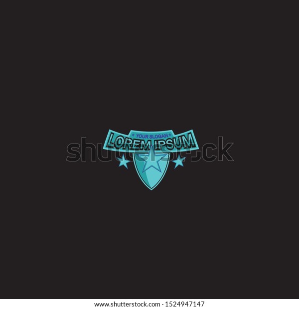 Blue Star Logo Esport Team Sign: vector de stock (libre de regalías ...