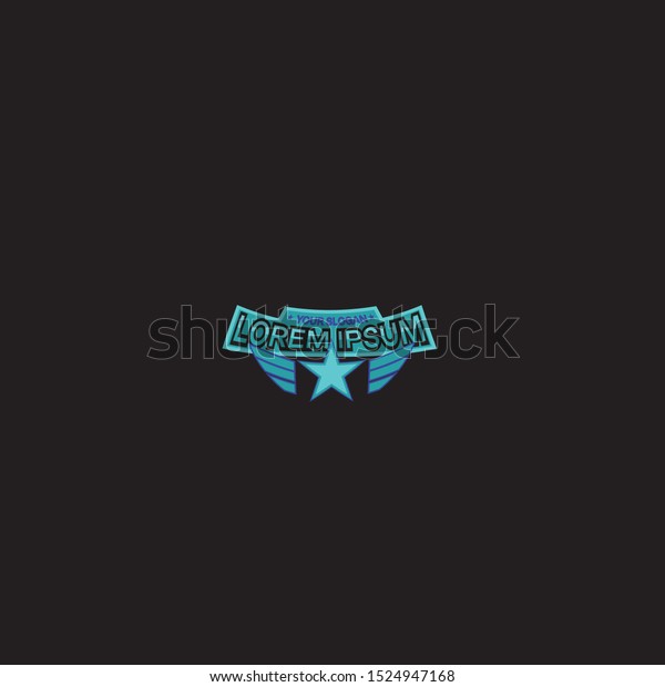 Blue Star Logo Esport Team Sign Stock Vector (Royalty Free) 1524947168 ...