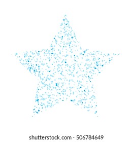 Blue Star On White Background Stock Vector (Royalty Free) 506784649