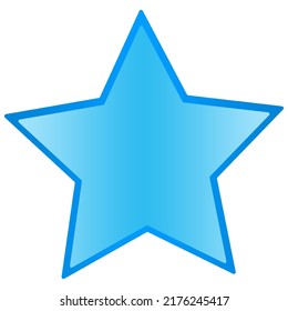 Blue Star Vector Graphic Icon Light Stock Vector (Royalty Free ...