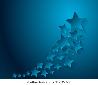 Blue Stars Background Vector Illustration Stock Vector (Royalty Free ...
