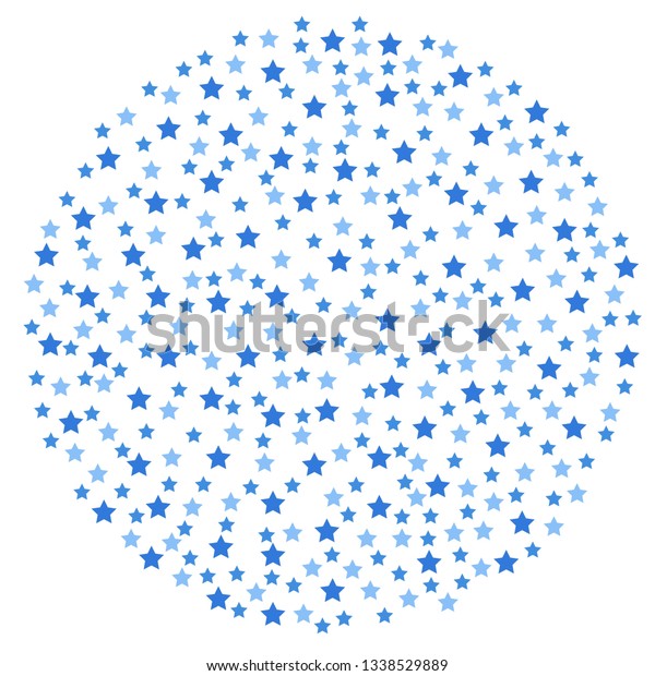 Blue Stars Different Sizes Background Vector Stock Vector (Royalty Free ...
