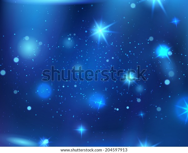Blue Stars Space Stock Vector (Royalty Free) 204597913 | Shutterstock
