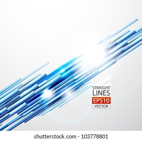 Blue Straight Lines Abstract Background Stock Vector (Royalty Free ...