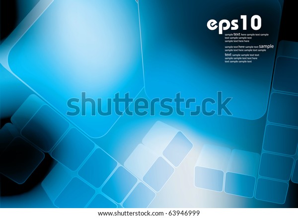 Blue Stylish Background Vector Illustration Stock Vector (Royalty Free ...