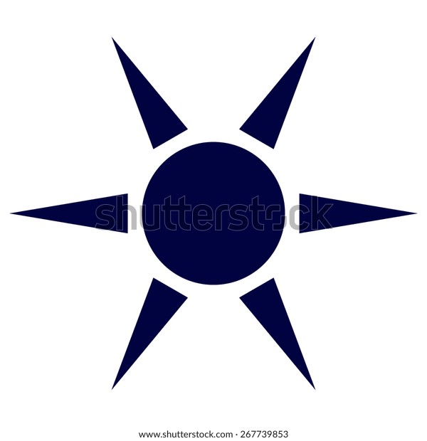 Blue Sun Vector Icon Stock Vector (Royalty Free) 267739853 | Shutterstock
