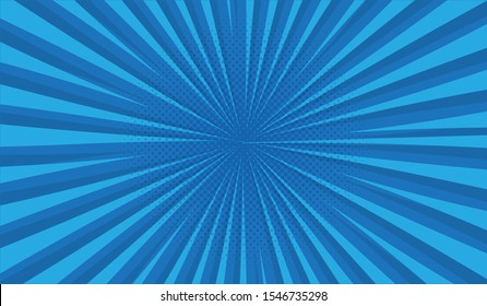 Blue Sunbeam Background Halftone Abstract Background Stock Vector ...