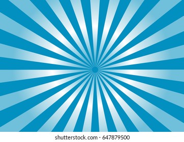 Blue Sunburst Background Stock Vector (Royalty Free) 647879500 ...