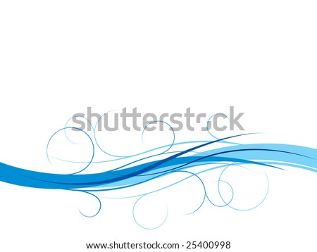 Blue Swirl Banner Background Stock Vector (Royalty Free) 25400998 ...