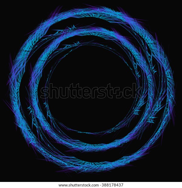 Blue Swirl Frame Vector Design Element Stock Vector (Royalty Free ...