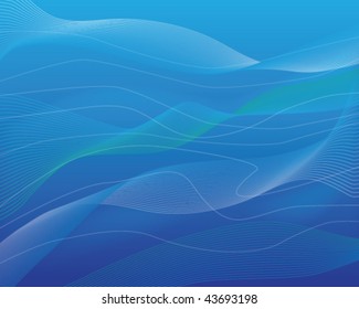 Blue Swoosh Background Stock Vector (Royalty Free) 43693198 | Shutterstock