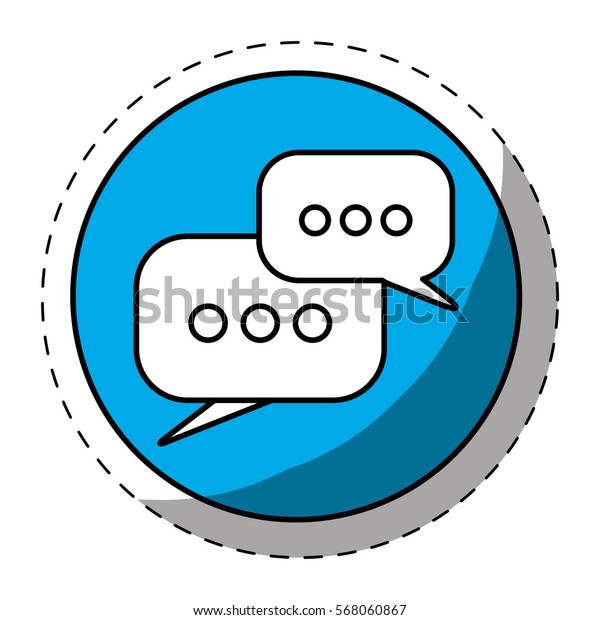 Blue Symbol Bubbles Button Icon Image Stock Vector (Royalty Free ...