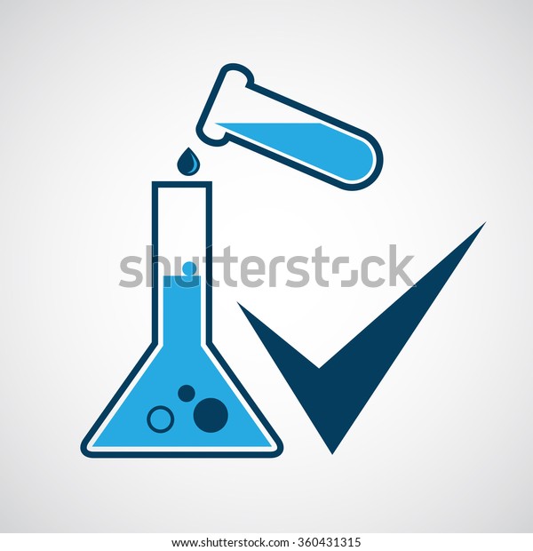 Blue Symbols Positive Scientific Test Stock Vector (Royalty Free ...