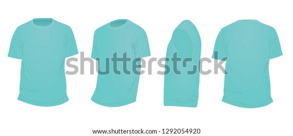 Blue T Shirt Vector Illustration Stock Vector (Royalty Free) 1292054920 ...