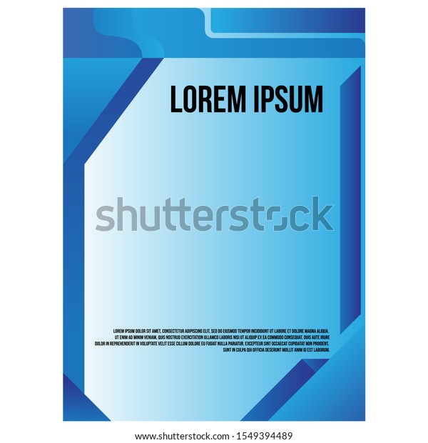 Blue Tamplate Vector Background Design Stock Vector (Royalty Free ...