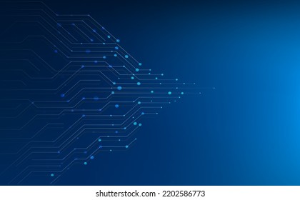 Blue Technology Concept Background Design Stock Vector (Royalty Free ...