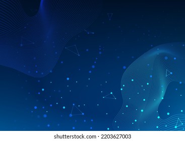 Blue Technology Concept Background Design Stock Vector (Royalty Free ...