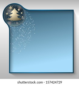 Blue Text Box Christmas Motif Falling Stock Vector (Royalty Free ...