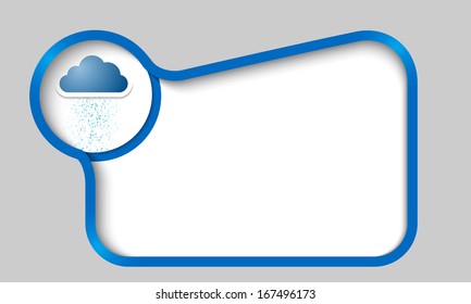 Blue Box Text Speech Bubble Texture Stock Vector (Royalty Free) 177792800