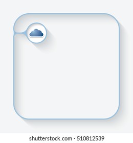 Blue Text Box Cloud Symbol Stock Vector (Royalty Free) 510812539 ...