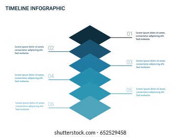 Blue Timeline Infographic Stock Vector (Royalty Free) 652529458 ...