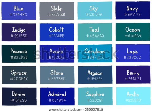 Blue Tone Color Shade Background Code Stock Vector (Royalty Free) 350037815