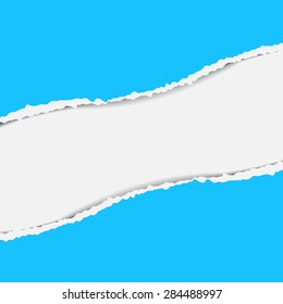 Blue Torn Paper Stock Vector (Royalty Free) 284488997 | Shutterstock